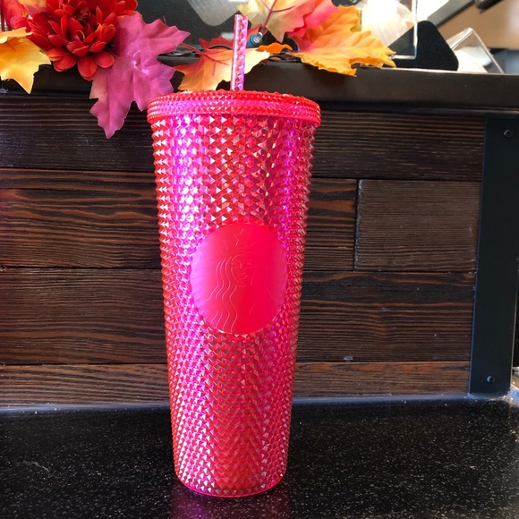 Starbucks | Kitchen | New Starbucks Iridescent Neon Pink Cold Cup ...